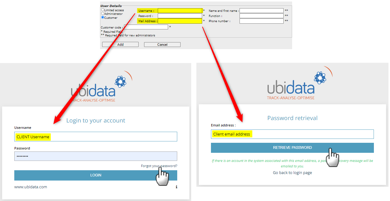Restricted access for your customers – ubiTT Help Center